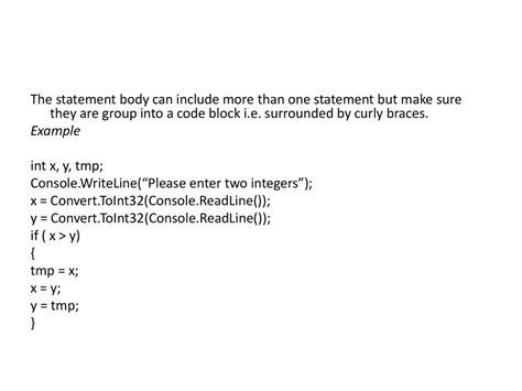 c decision and iteration constructs презентация онлайн