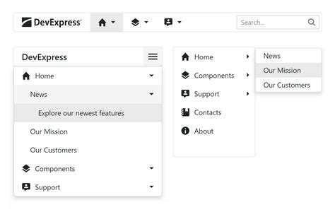 blazor tabs upload menu toolbar utility components devexpress