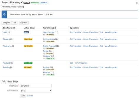 add new status and steps to jira server workflows jira atlassian