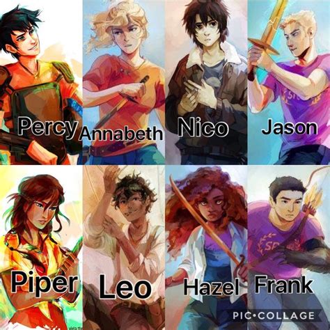 Percy Jackson Annabeth Chase Nico Di Angelo Jason Grace Piper
