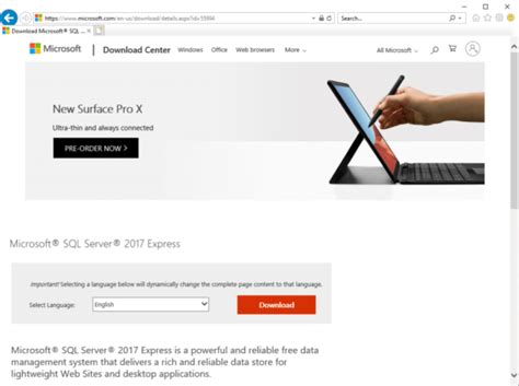 install and configure ms sql server express on windows