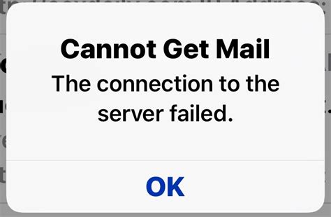 how to fix “cannot get mail” error on iphone and ipad