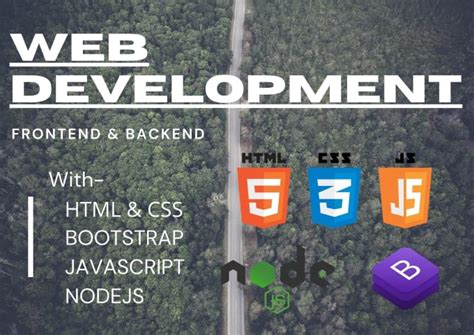 create website using html css javascript bootstrap nodejs by