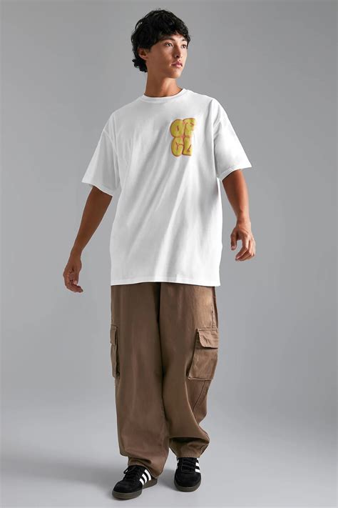 Boohooman Oversized Ofcl Puff Print T Shirt In White Garmisland