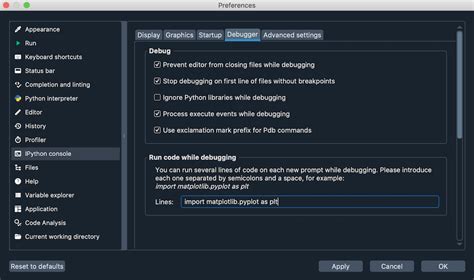 debugger — spyder 5 documentation