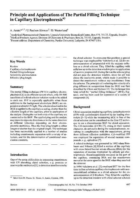 Pdf Principle And Applications Of The Partial Filling Technique In