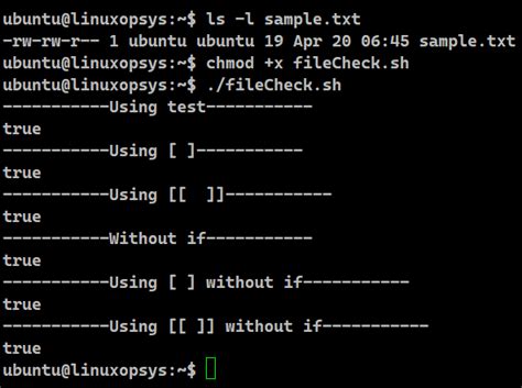 bash scripting how to check if file exists