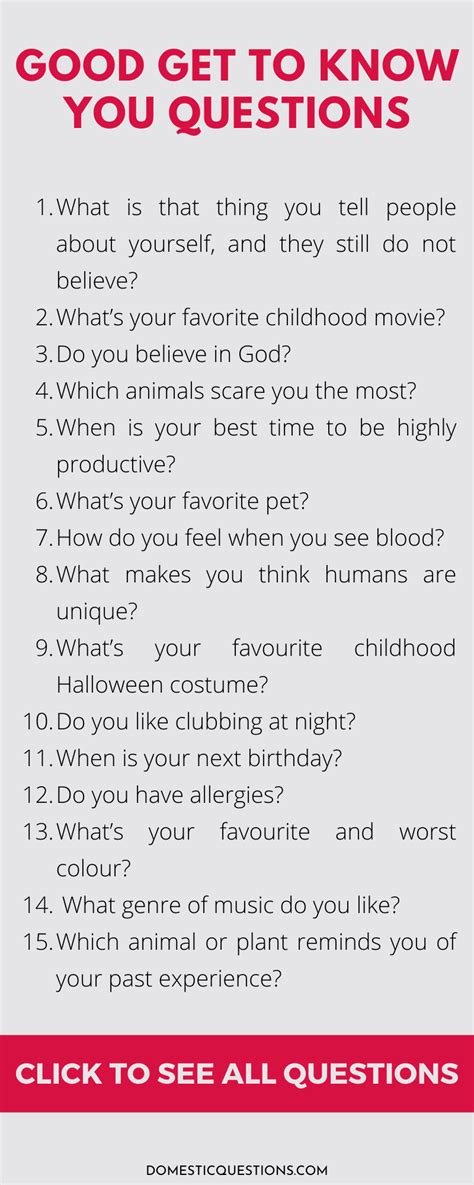 Questions To Get To Know Someone Artofit
