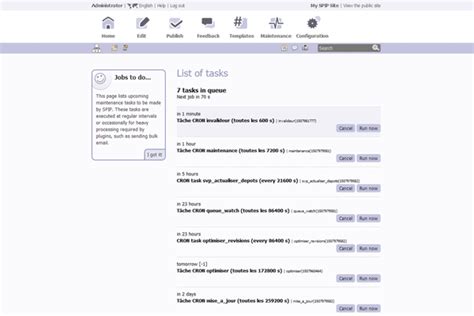 spip demo site try spip without installing it