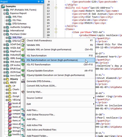 advanced features in xmlspy altova