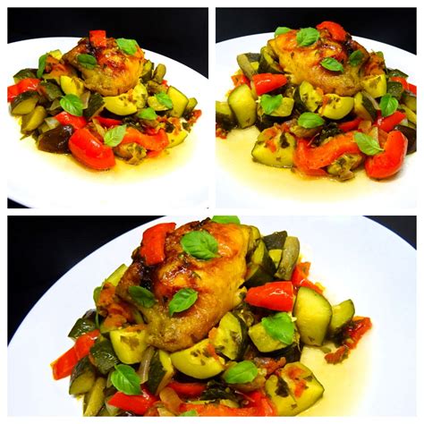 Poulet à La Ratatouille La Recette Facile Par Toqués 2 Cuisine