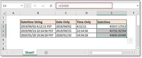 excel formula convert datetime string to datetime