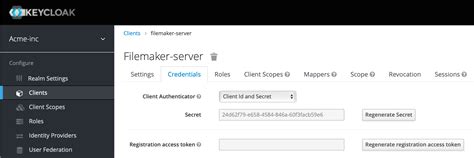 setting up a keycloak server for authenticating to filemaker part 5