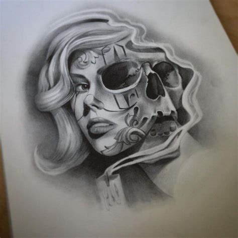 Chicano Style Payasa Tattoo Designs The Hip Is A Gorgeous Body Part