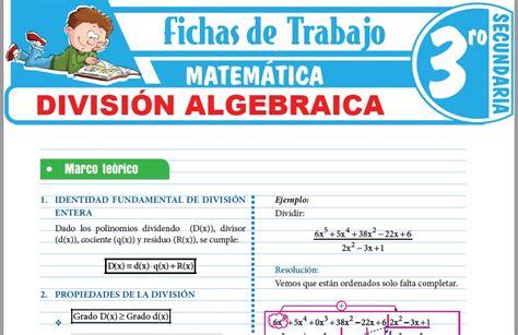 Matemática Para Tercero De Secundaria Fichas De Trabajo