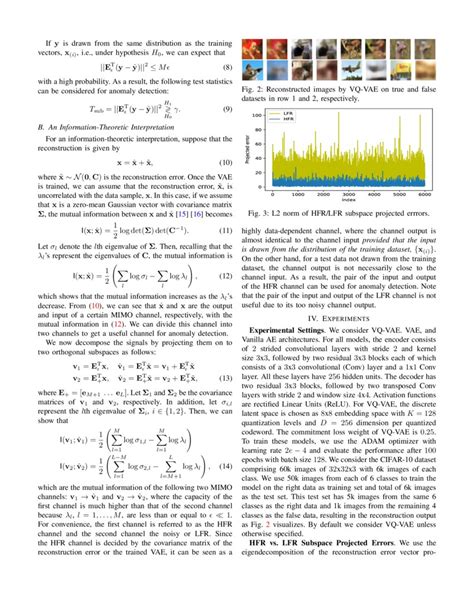 A Subspace Projection Approach To Autoencoder Based Anomaly Detection