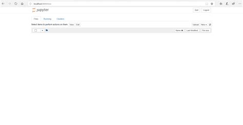 python jupyter notebook is not showing any files
