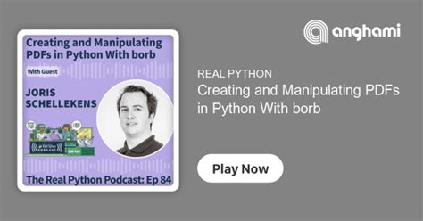 creating and manipulating pdfs in python with borb listen on anghami