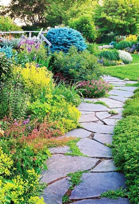 Best Beautiful Stone Path Around Flowers Ideas Decor Renewal Garden