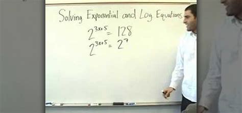 How To Solve Exponential And Logarithmic Equations « Math Wonderhowto