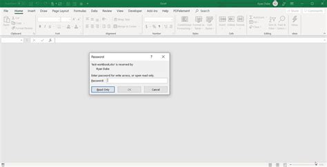 how to password protect an excel file