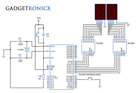 random number generator using 8051 microcontroller