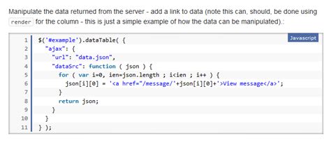 jquery passing images to display in datable through json and php