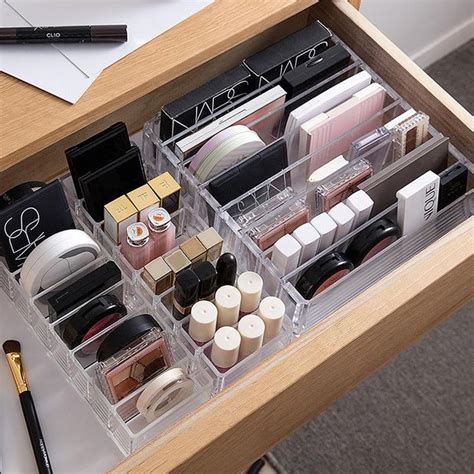 Cosmetic Drawer Organizer Makeup Drawer Organization Acrylic