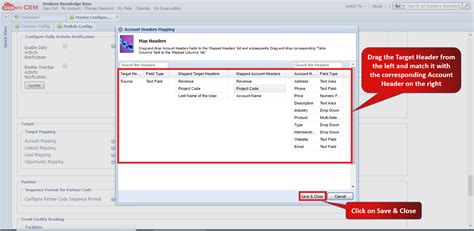module configuration target deskera help centre