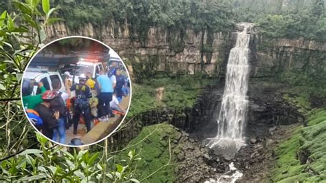 Accidente En El Salto Del Tequendama Motociclista Se Accidentó Y Una