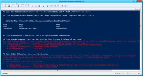 restricting the rights of powershell users with a constrained session