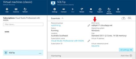 access sql server instance on azure vm using local copy of
