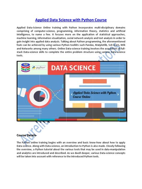 boost your career on applied data science with python
