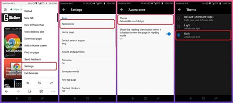 How To Enable Dark Mode In Microsoft Edge For Pc And Smartphones