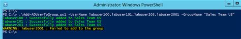 powershell add users to group in active directory