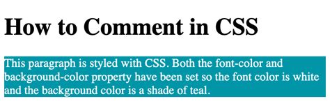 what you need to know about comments in css