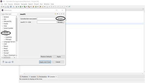 java error opening scene builder stack overflow