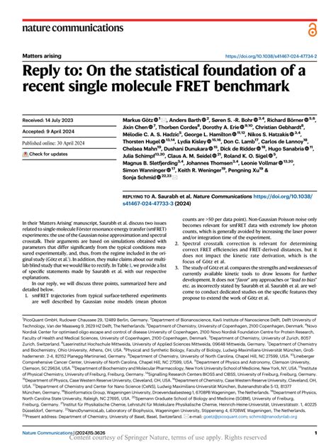 Pdf Reply To On The Statistical Foundation Of A Recent Single