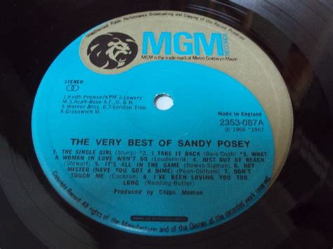 Sandy Posey The Best Of Lp Top Hat Records
