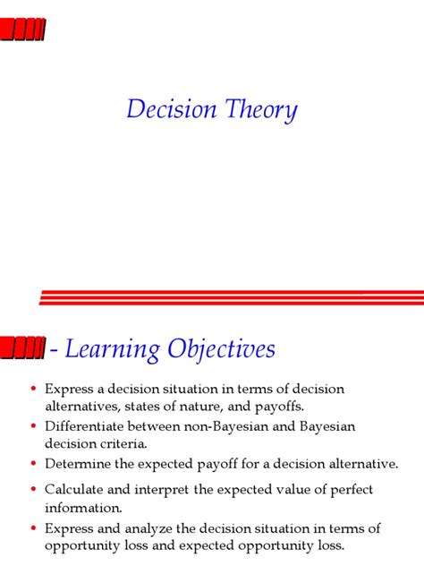 Decision Theory Ppt Epistemology Of Science Decision Making