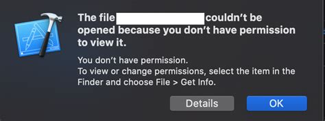 objective c xcode the file couldn t be opened because