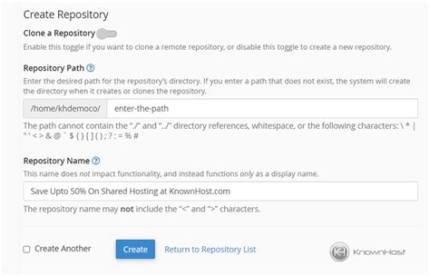 How To Use Git Version Control In Cpanel Knownhost