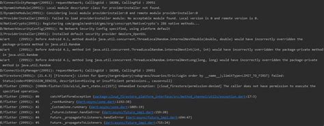 cloud firestore returns permission denied error · issue 64590