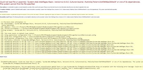 mvc vs 2015 could not load file or assembly system web