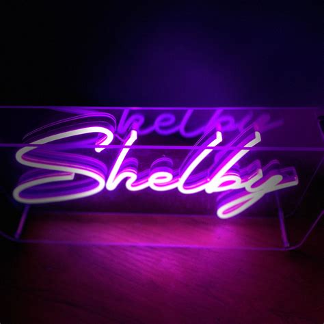 Custom Led Neon Sign Name Light Box Custom Neon Sign Etsy Canada
