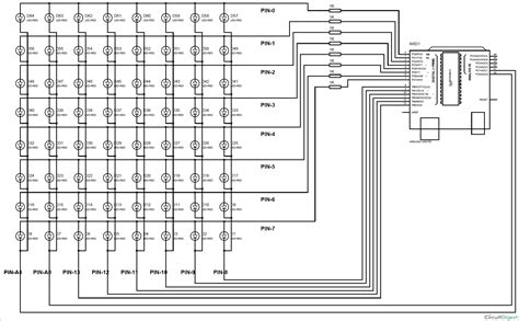 scrolling text display on 8x8 led matrix using arduino