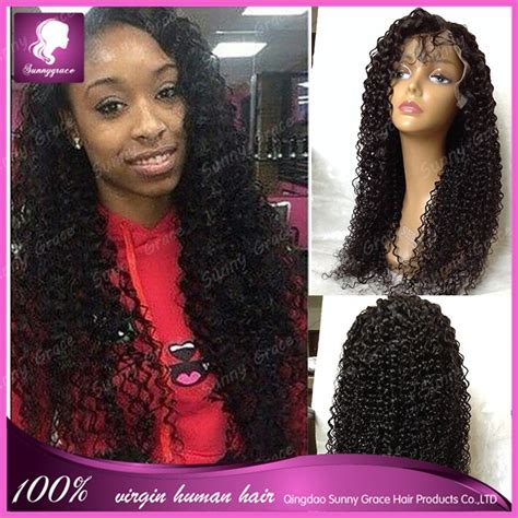 Brazilian Kinky Curly Human Hair Wig 8a Glueless Kinky Curly Full Lace