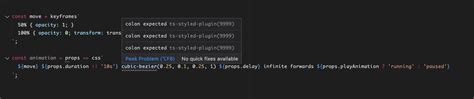 `ts styled plugin` error on valid syntax with 2 interpolation strings