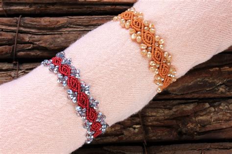 Macrame Bracelet Rosebud Craftmaker