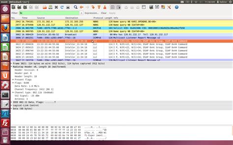 wireless malformed radiotap header in wireshark stack overflow